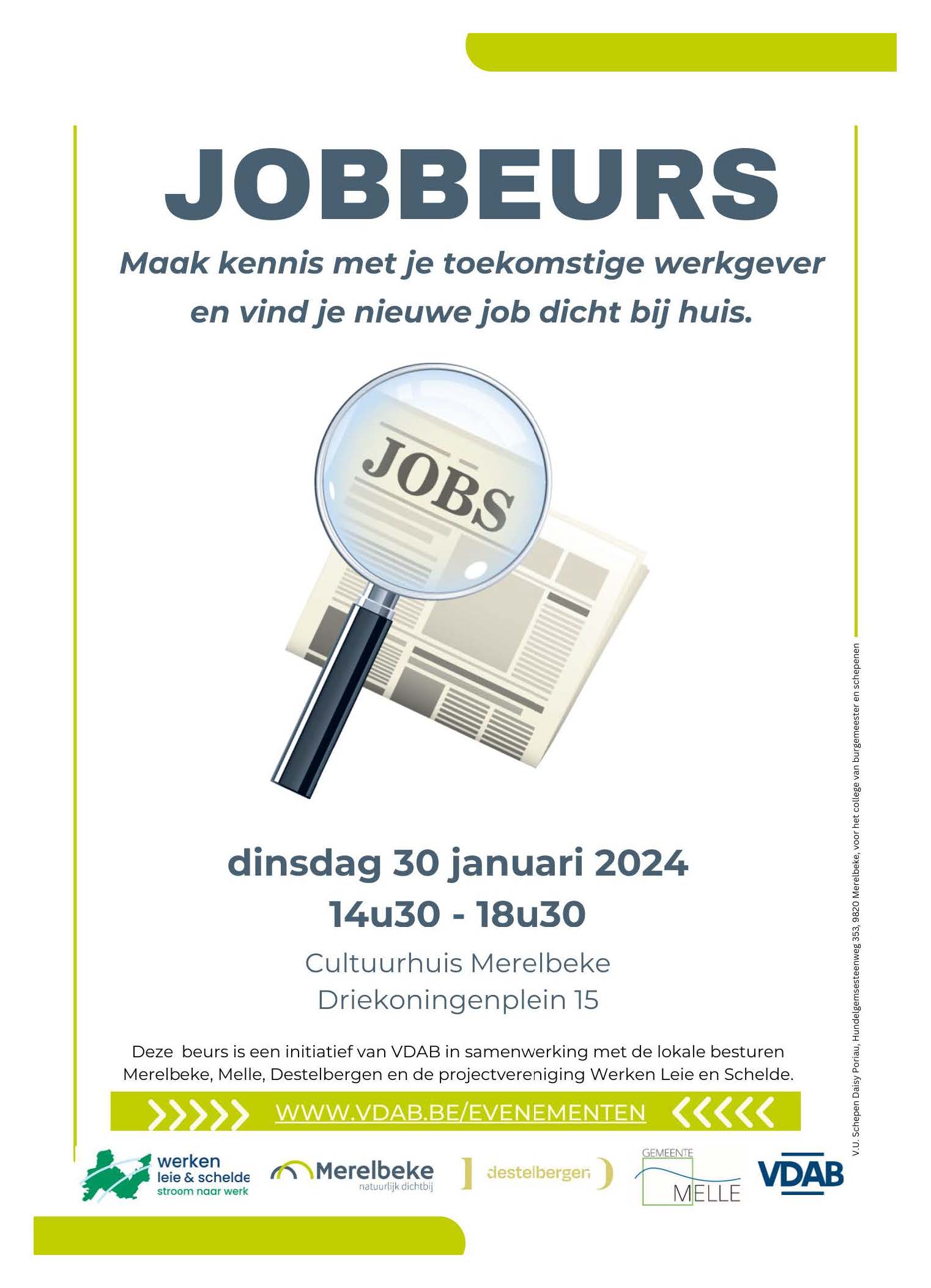 Op zoek naar een job? Kom langs op de jobbeurs. - Werken Leie & Schelde